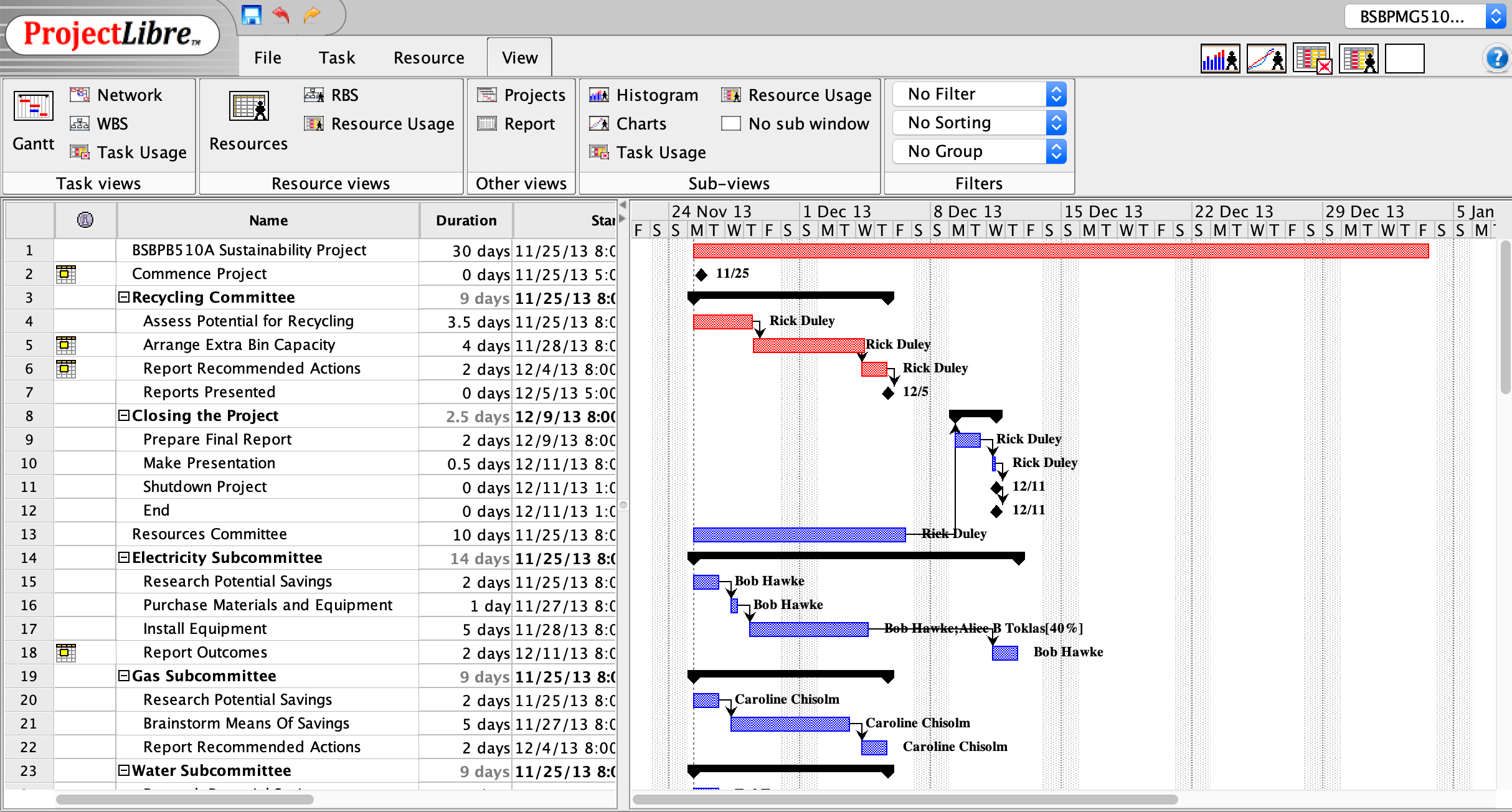 ProjectLibre Programa De Gerenciamento Similar Ao MS Project